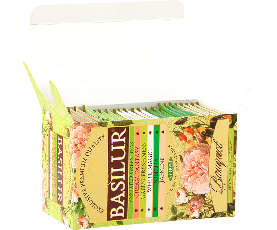 Basilur - Green Tea Bouquet Assorted - 25 bags – Basilur Tea Poland
