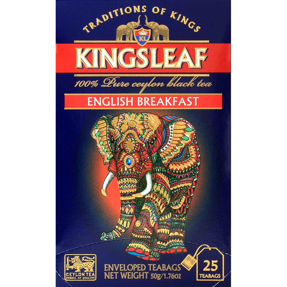 Kingsleaf - English Breakfast w kopertach - 25 x 2 g – Basilur Tea Poland