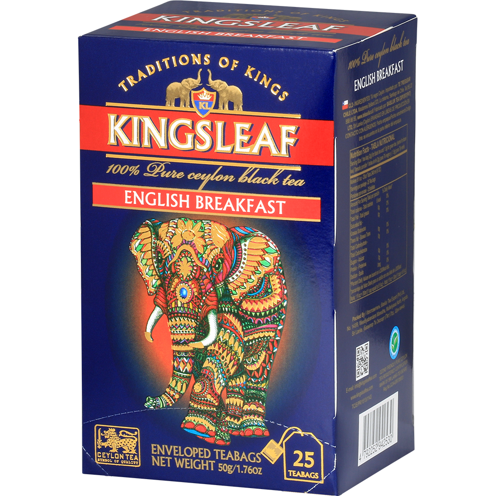 Kingsleaf - English Breakfast w kopertach - 25 x 2 g – Basilur Tea Poland