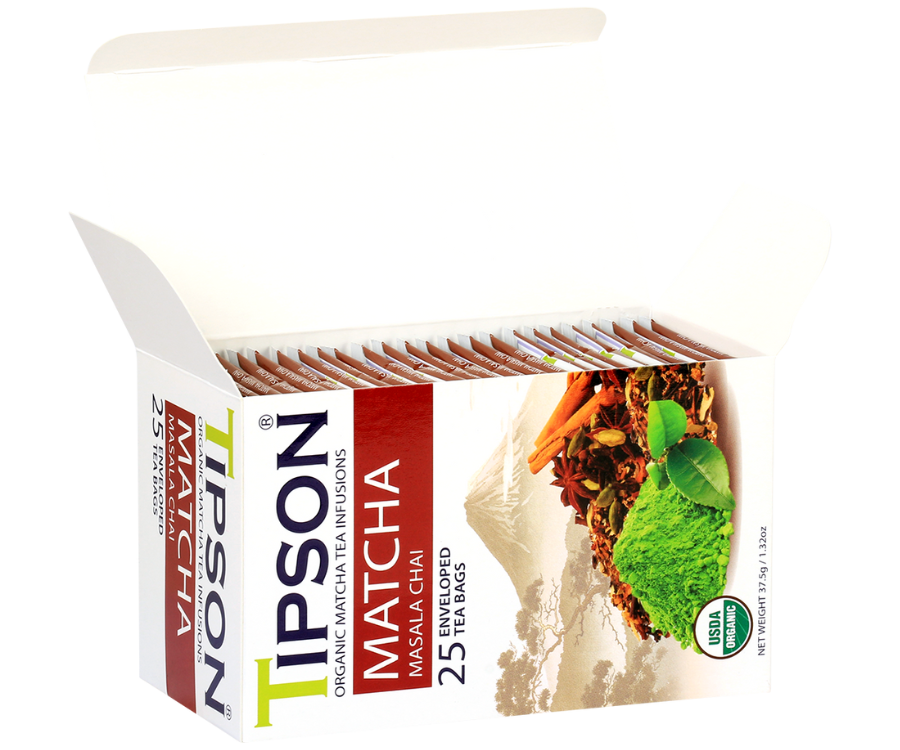 Tipson - Matcha Masala Chai w kopertach - 25 x 1,5 g – Basilur Tea Poland